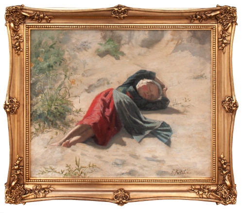 Eleanor Ritchie-Harrison “Odpoczynek na plaży”, ok. 1878 r. Galeria Żak